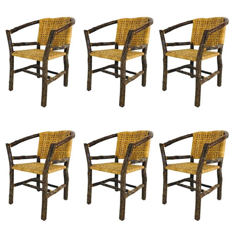 Set of Six Adirondack Hickory Chairs at 1stDibs