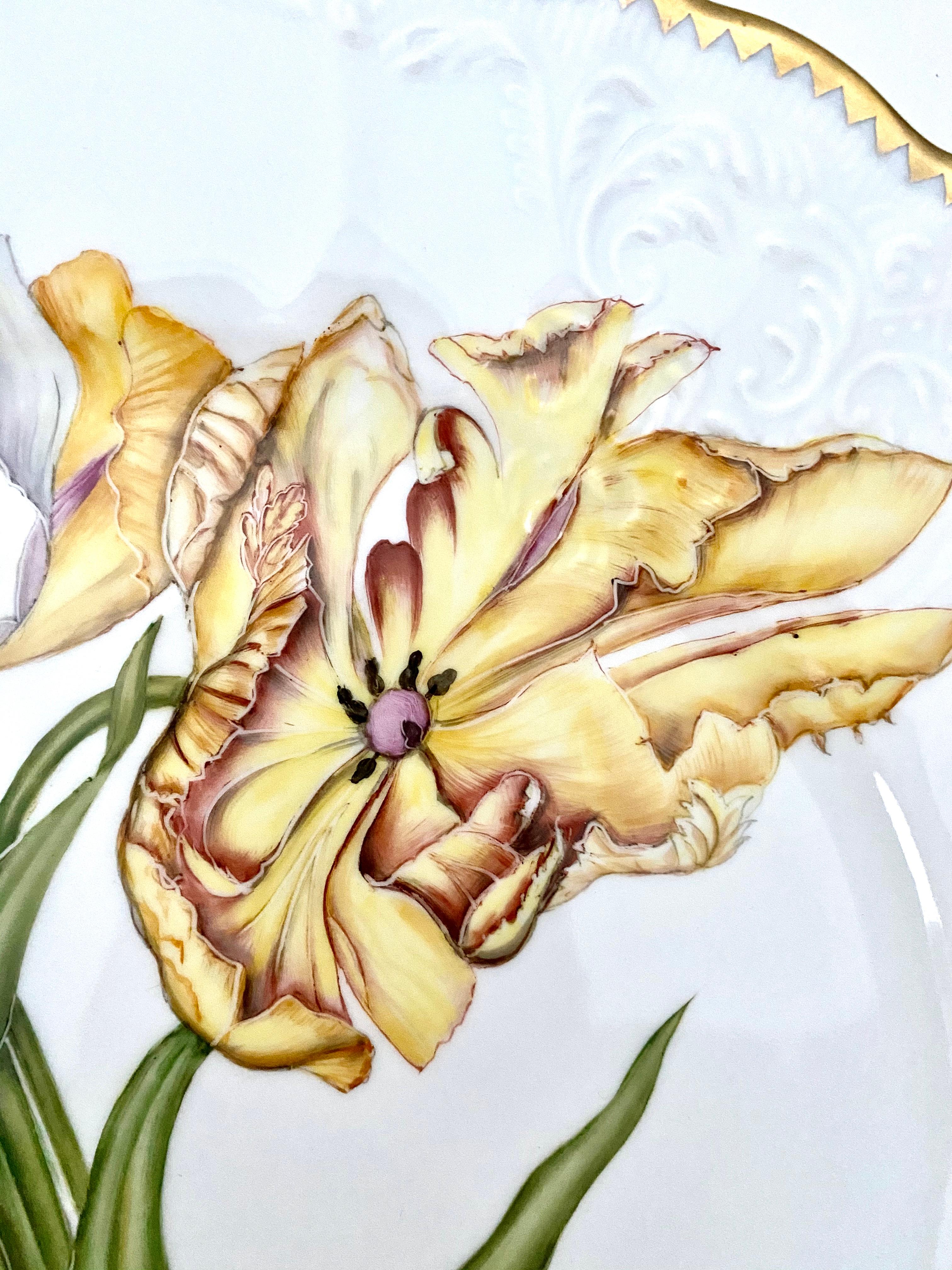 Set of 6 Anna Weatherley Hand Painted Porcelain Dinner Plates at ...