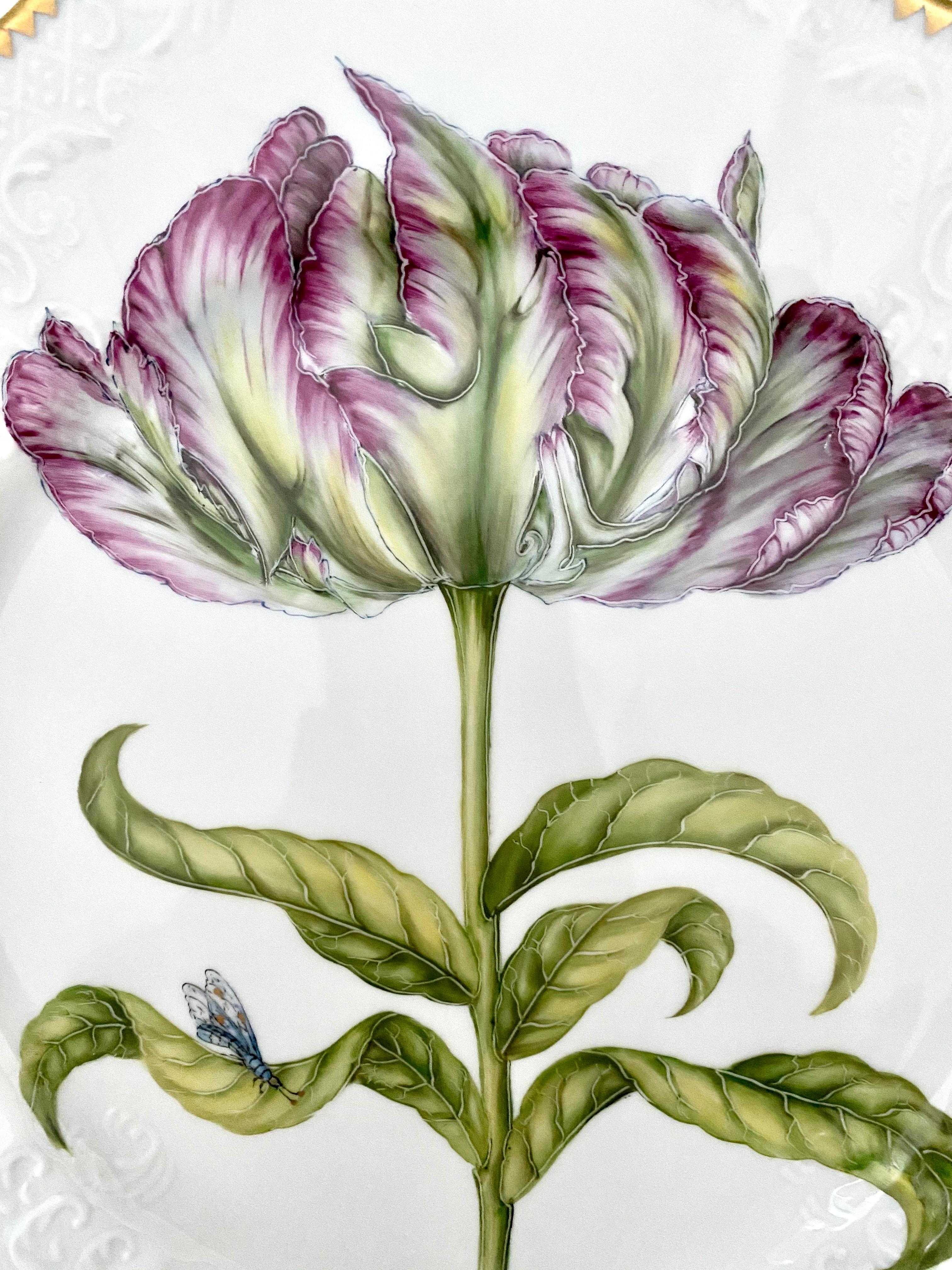 Set of 6 Anna Weatherley Hand Painted Porcelain Dinner Plates at ...