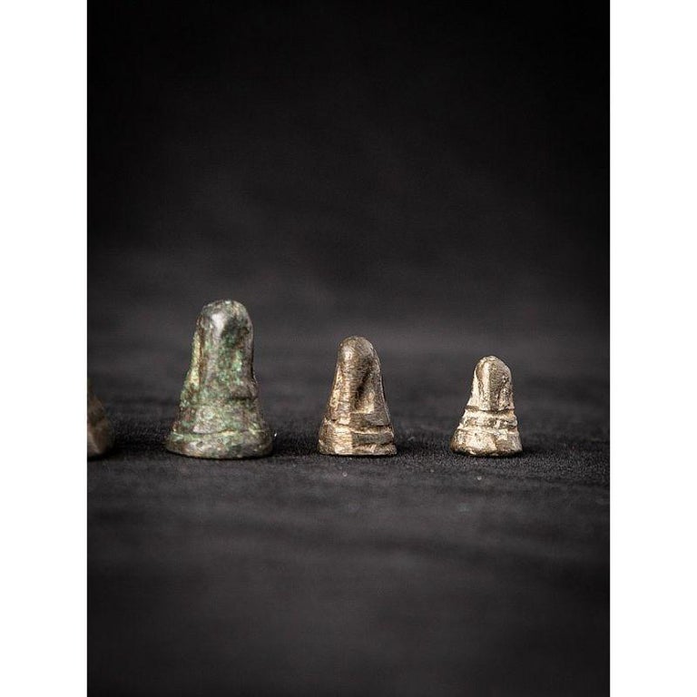 Set of 6 Antique Bronze Opium Weights from Burma For Sale at 1stDibs