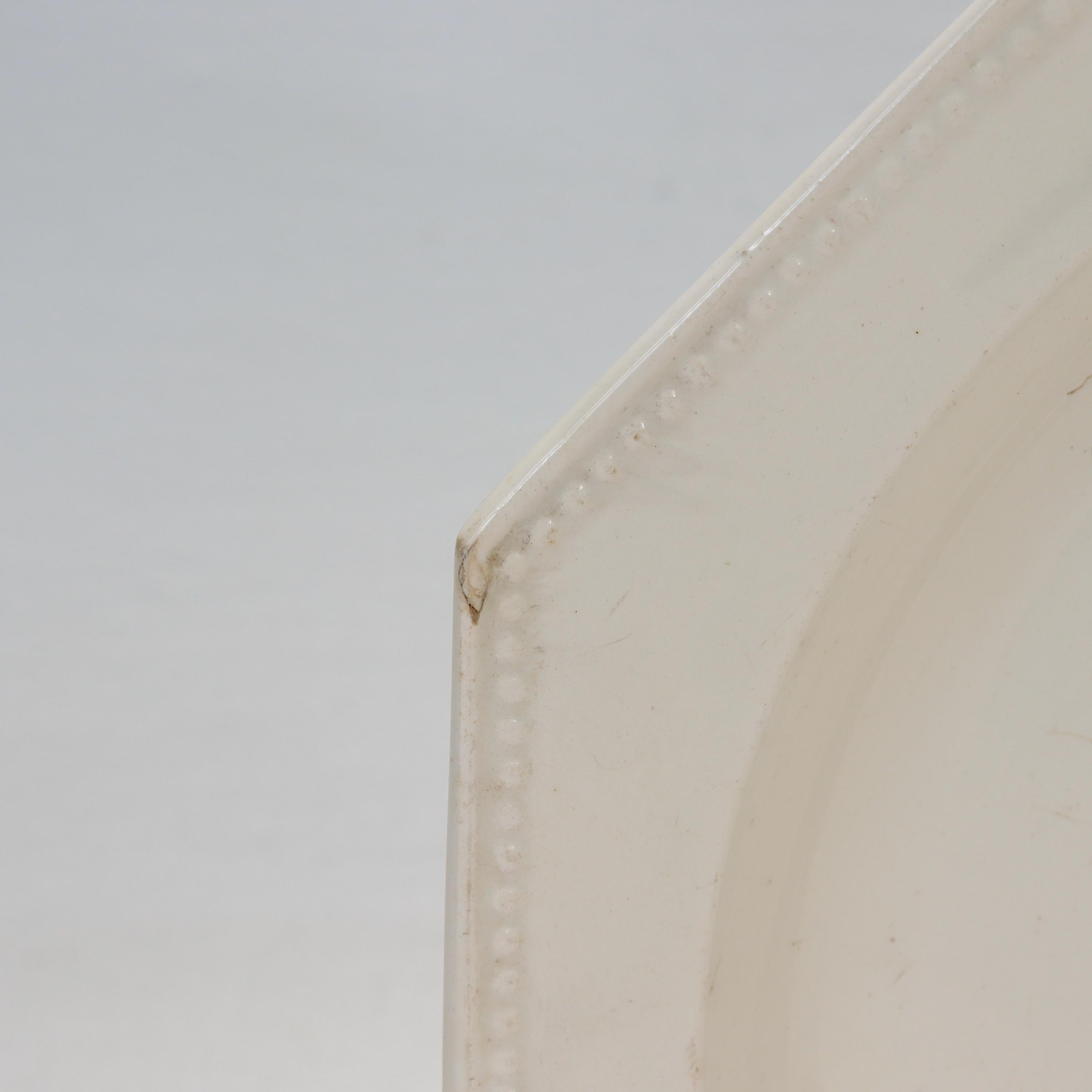 Set of 6 Antique French Creamware Octagonal Plates by Montereau For ...