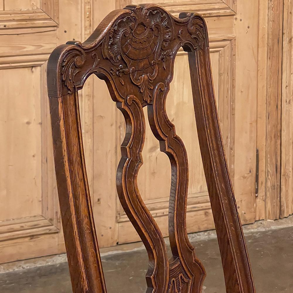 Set of 6 Antique Liegoise Louis XIV Dining Chairs For Sale at 1stDibs