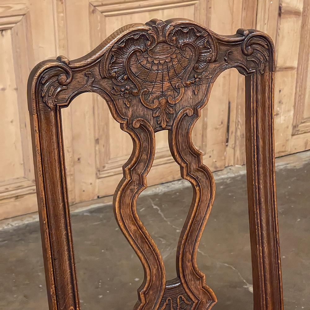 Set of 6 Antique Liegoise Louis XIV Dining Chairs For Sale at 1stDibs