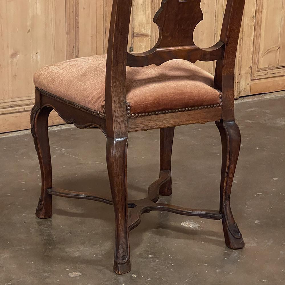 Set of 6 Antique Liegoise Louis XIV Dining Chairs For Sale at 1stDibs