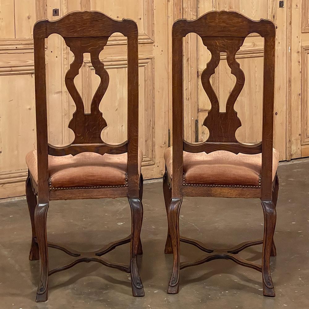 Set of 6 Antique Liegoise Louis XIV Dining Chairs For Sale at 1stDibs