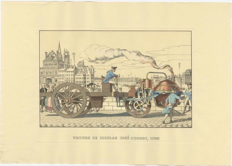 Set of 6 Antique Prints of 'Vehicle' Inventions and Designs, 'c.1920 ...