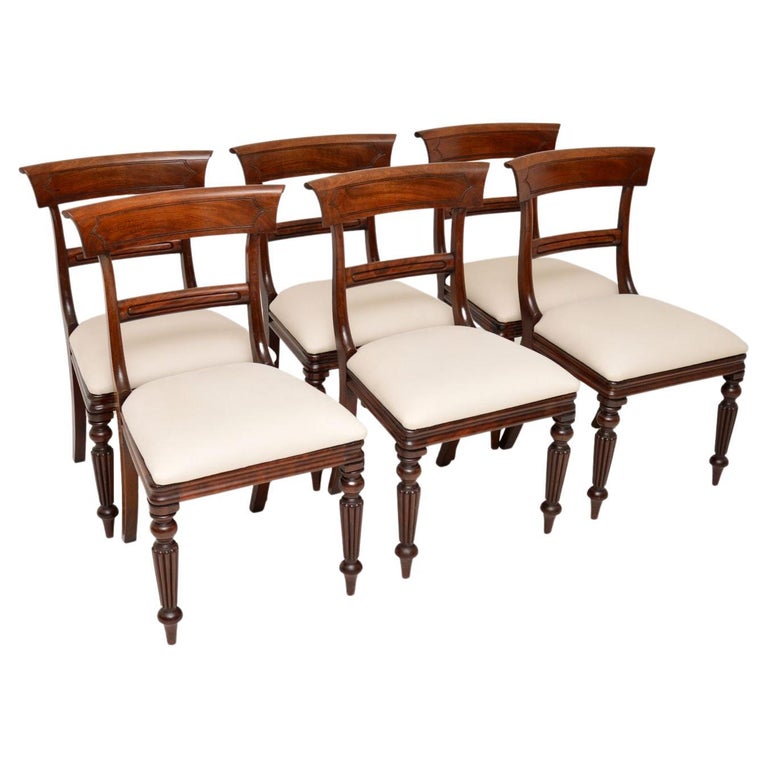 Set of 6 Antique Regency Dining Chairs at 1stDibs