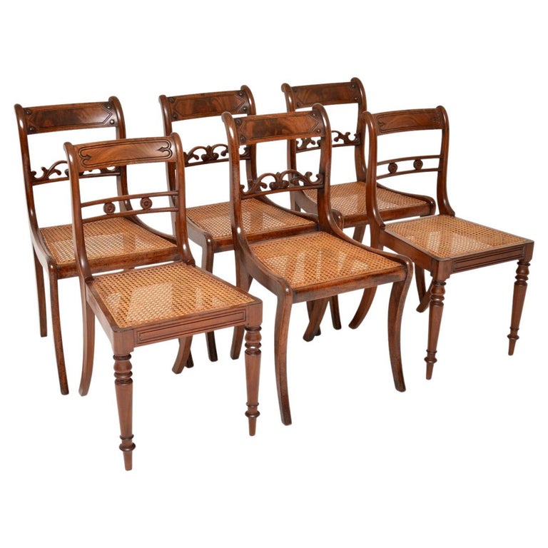 Set of 6 Antique Regency Period Dining Chairs at 1stDibs | regency ...