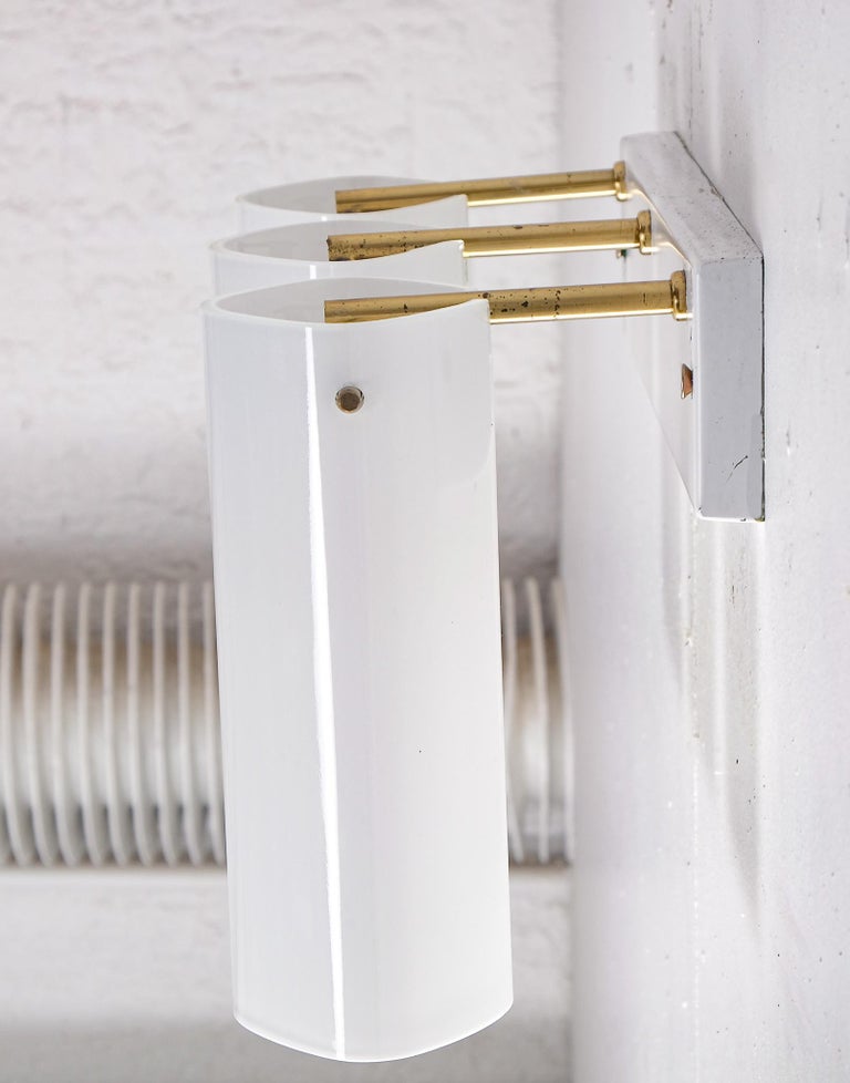 Set of 6 "Ark" Wall Lamps by Gert Nyström, Fagerhults, Sweden, 1960s ...