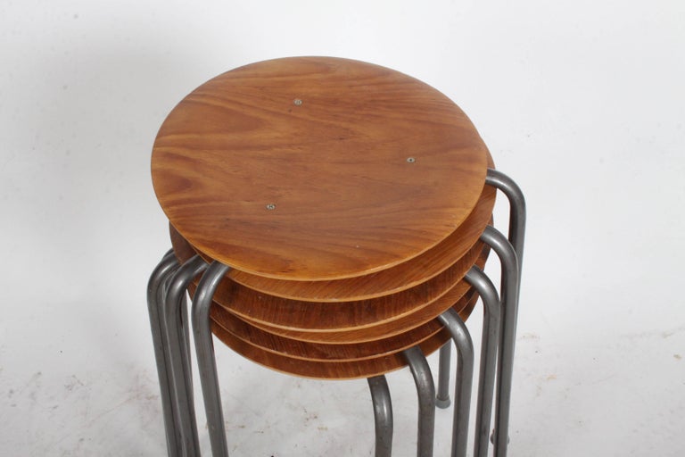 Set of Six Arne Jacobsen Dot Stacking Stools or Tables at 1stDibs ...