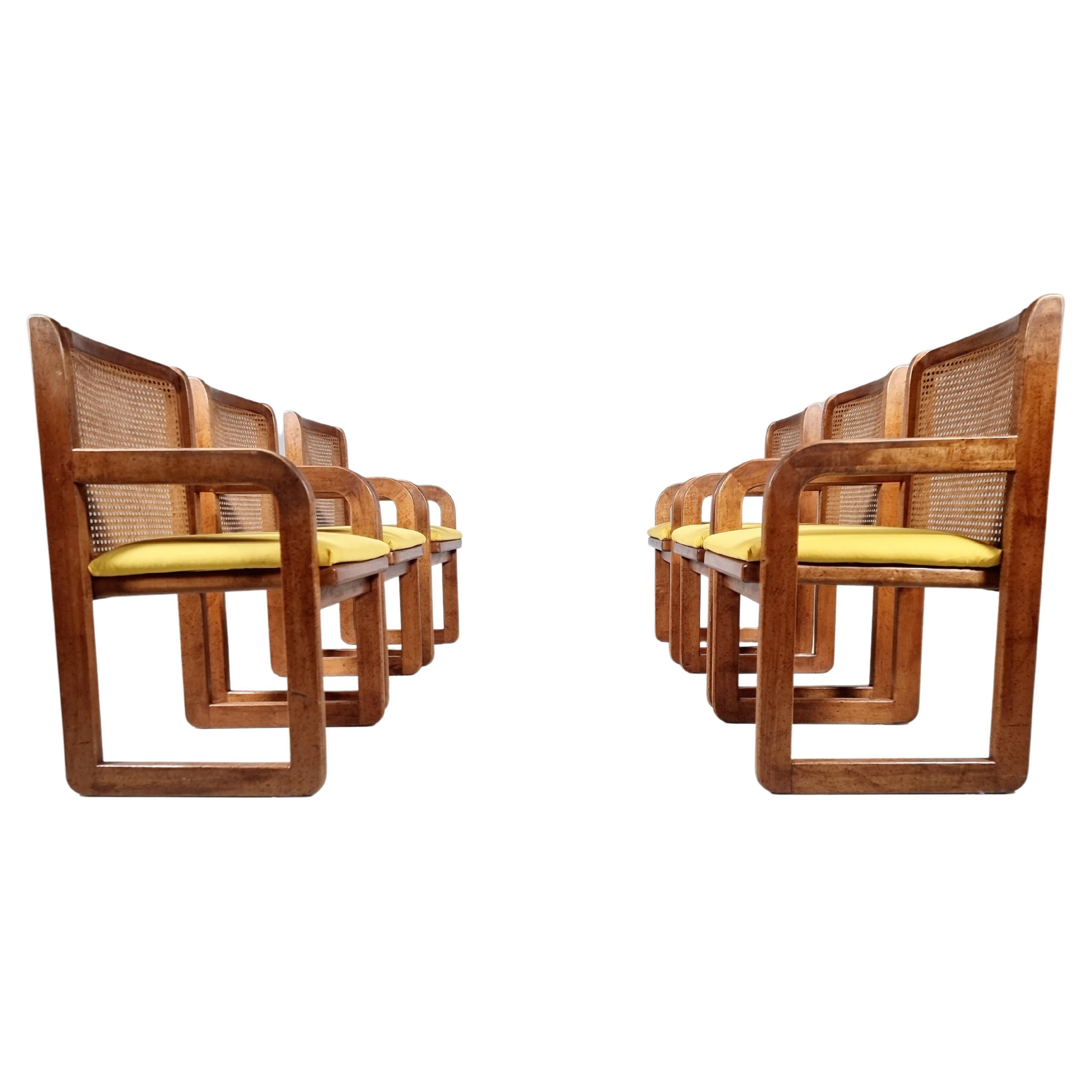 Set of French Art Deco Style Dinning Chairs For Sale at 1stDibs