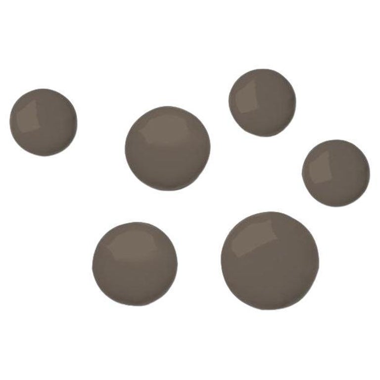 Set of 6 Beige Grey Pin Wall Decor by Zieta For Sale at 1stDibs