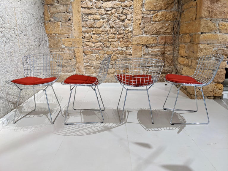 Set of 6 Bertoia Chairs for Knoll at 1stDibs