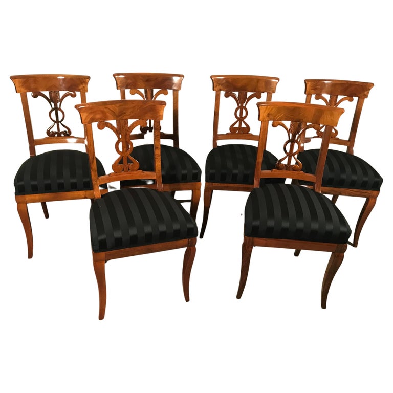 Set of 6 Biedermeier Dining Chairs, South Germany, 1820 For Sale at 1stDibs