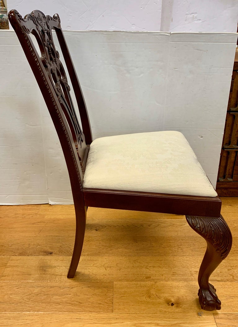Set of 6 Carved Mahogany Chippendale Dining Chairs at 1stDibs ...