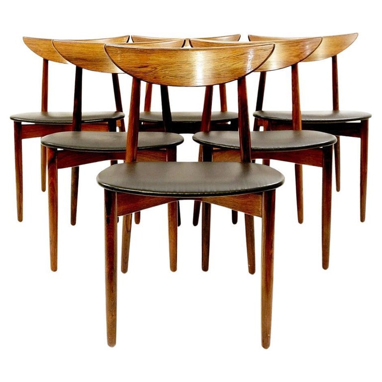 Set of 6 Chairs by Harry Ostergaard. Scandinavian, 1960s at 1stDibs