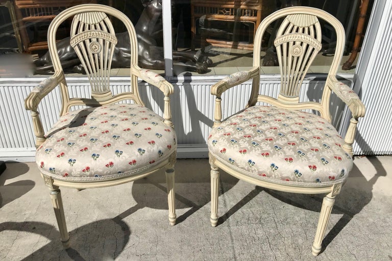 Set of 6 Continental Ballon Back Chairs at 1stDibs