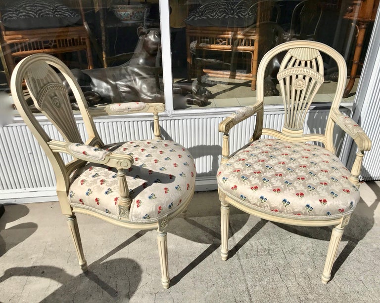 Set of 6 Continental Ballon Back Chairs at 1stDibs