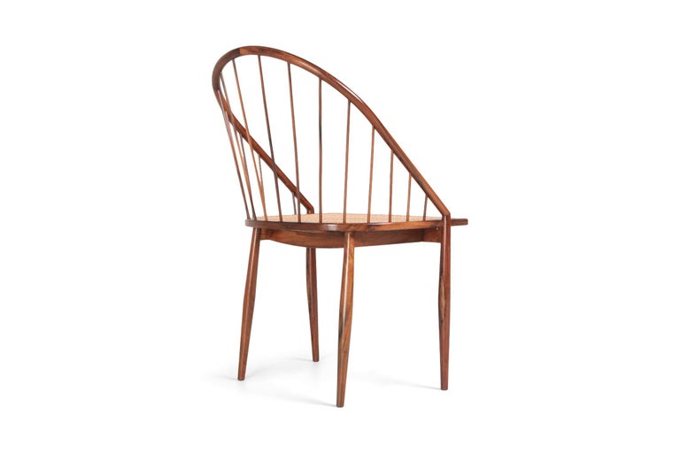 Set of 6 Curva Dining Chairs by Joaquim Tenreiro For Sale at 1stDibs