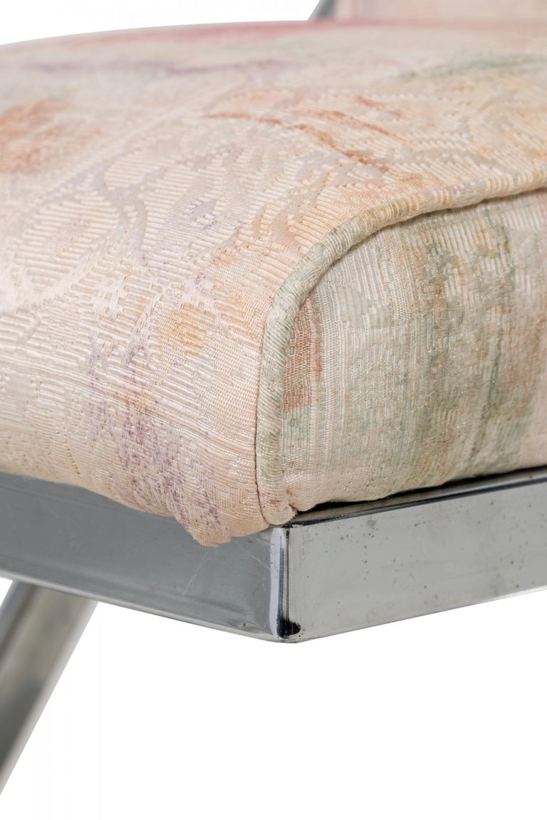 Set of 6 Dia Midcentury American Chrome Z Chairs in Beige and Pastel ...