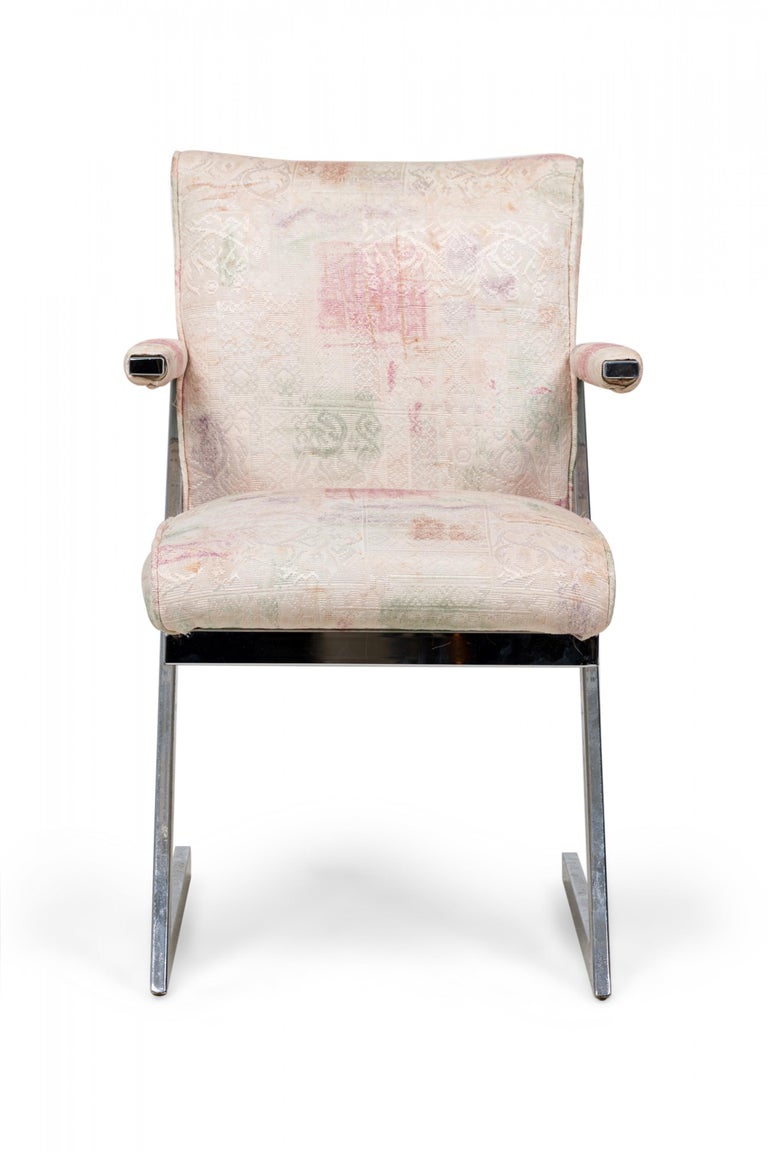Set of 6 Dia Midcentury American Chrome Z Chairs in Beige and Pastel ...