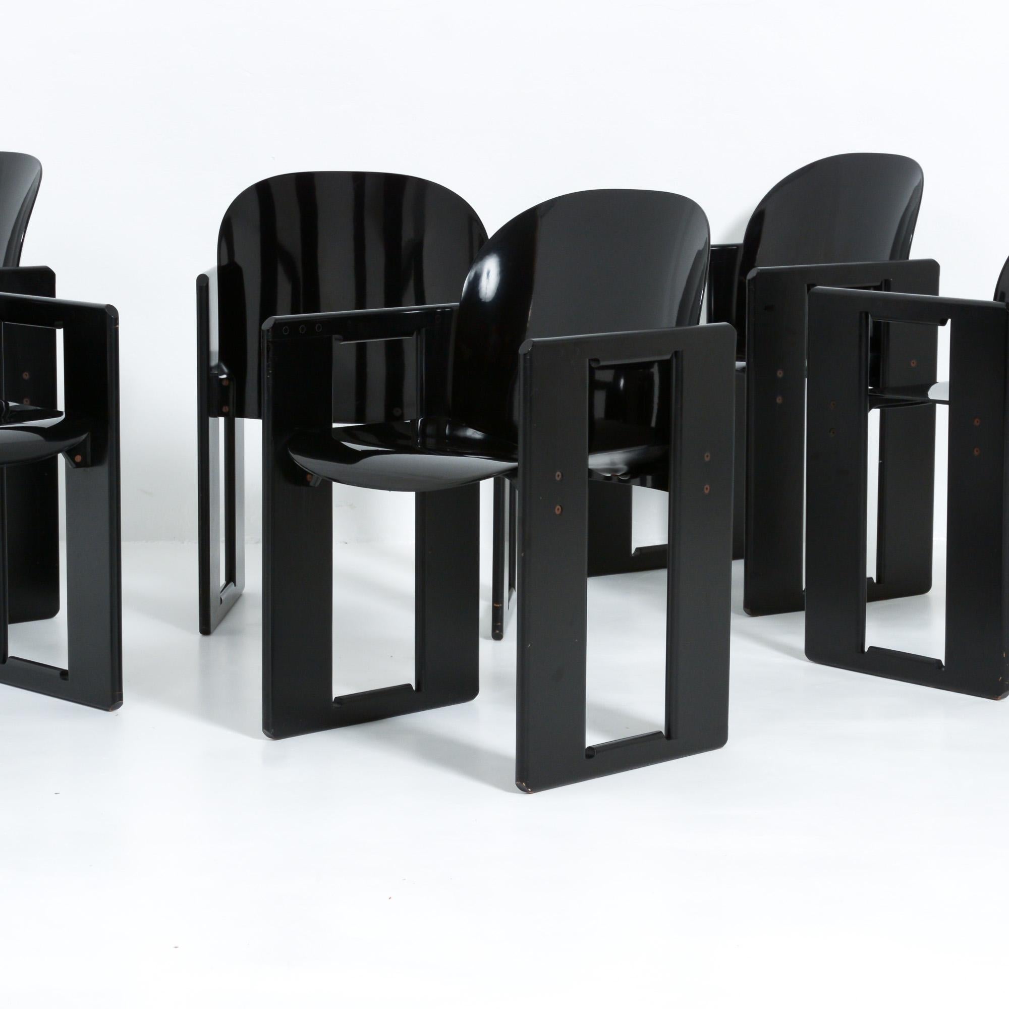 Set of 6 Dialogo Chairs by Afra and Tobia Scarpa at 1stDibs