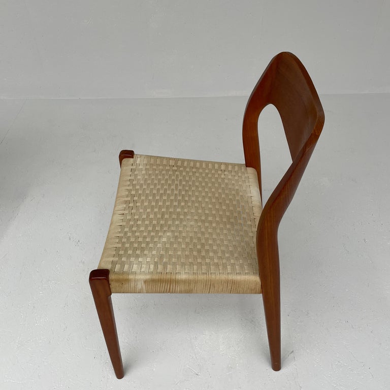 Set of 6 Dining Chairs ‘Model 75’ Designed by Niels Otto Moller for J.L ...