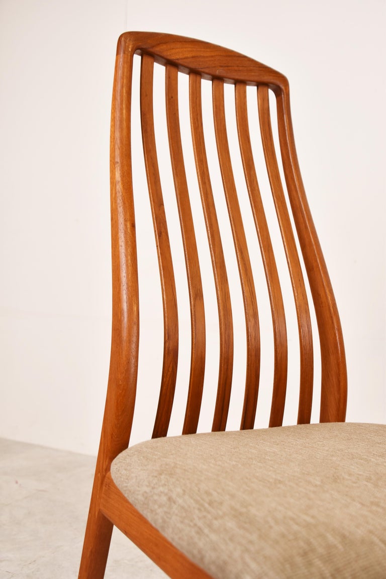 Set of 6 Dining Chairs, Model EVA by Niels Kofoed, Denmark For Sale at ...