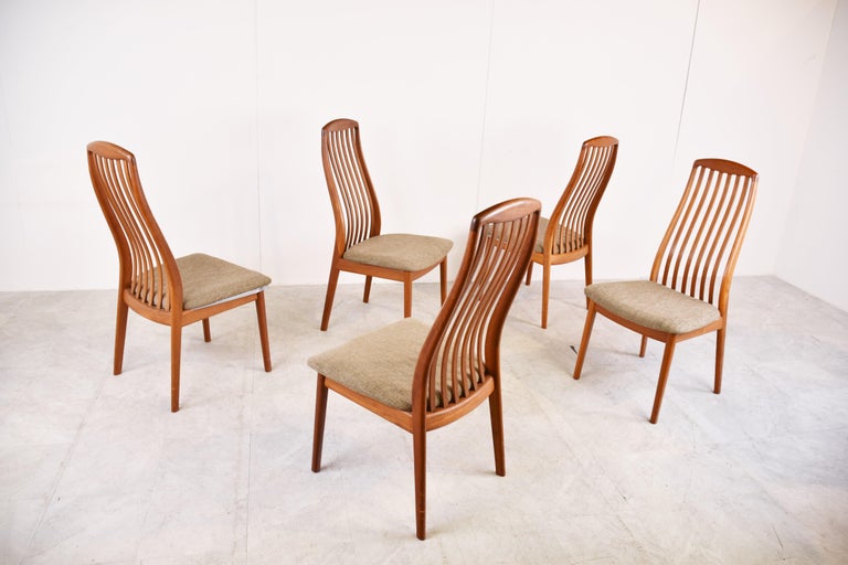 Set of 6 Dining Chairs, Model EVA by Niels Kofoed, Denmark For Sale at ...