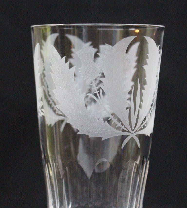 Set of 6 Fine Vintage Edinburgh Crystal Thistle Pattern Champagne ...