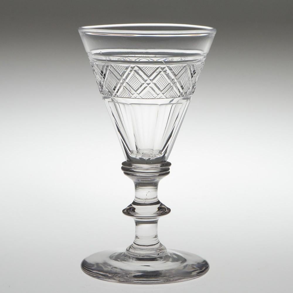 Set of 6 Finely-Cut Regency Waterford Dram Glasses, c1825 For Sale at ...