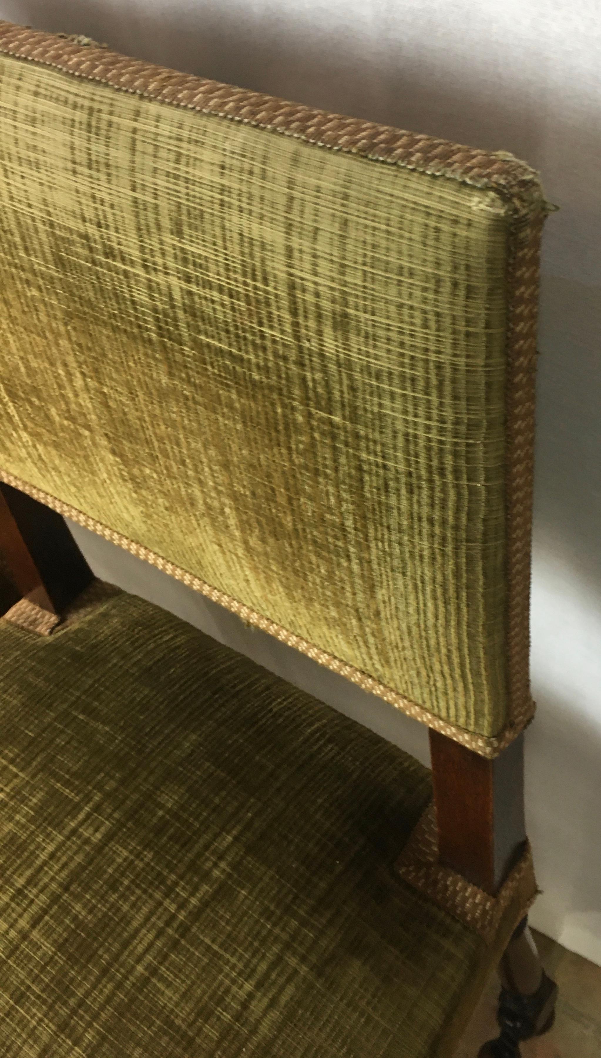 Set of 6 French Louis XIII Style Dining Chairs For Sale at 1stDibs