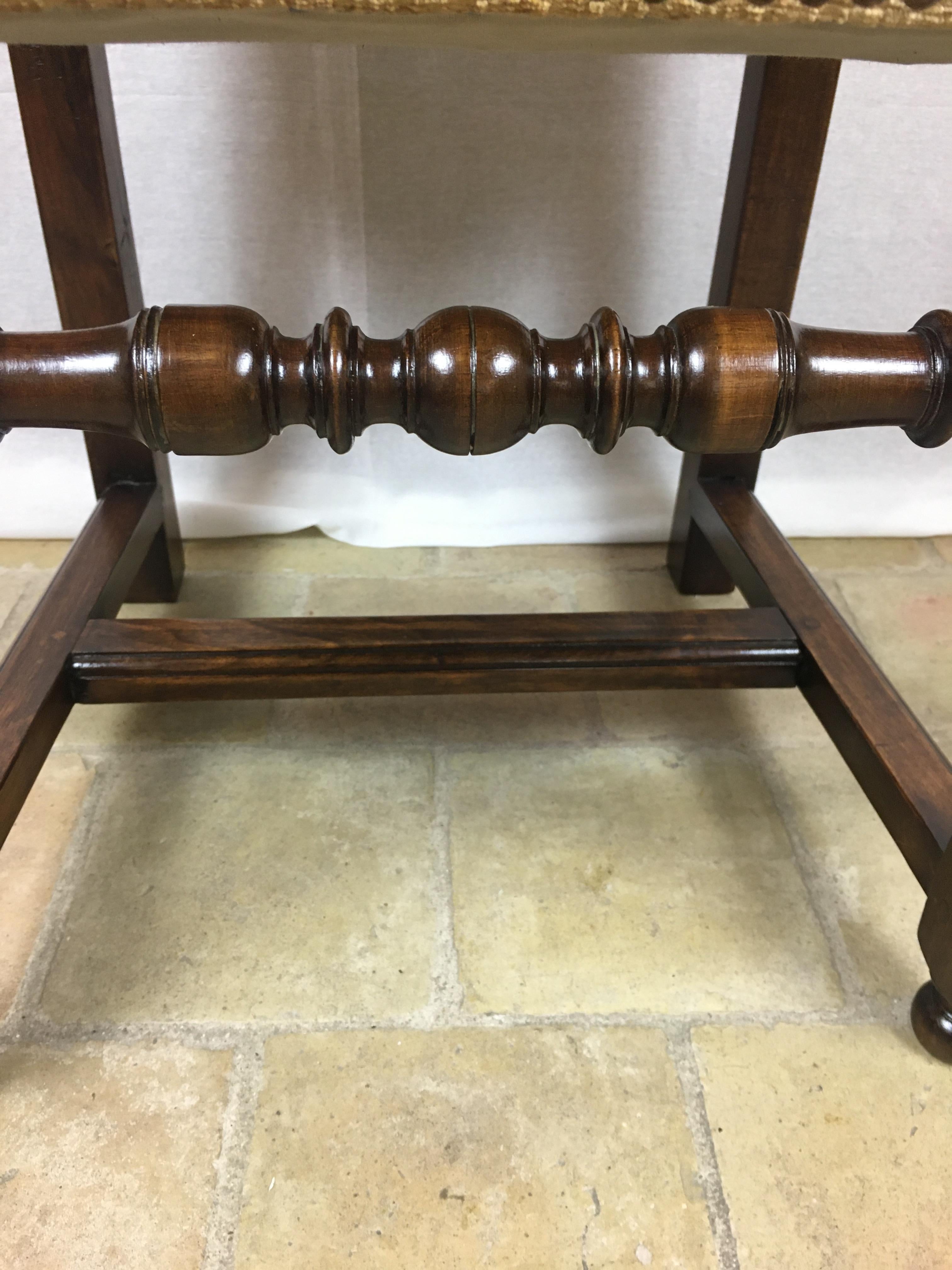 Set of 6 French Louis XIII Style Dining Chairs For Sale at 1stDibs