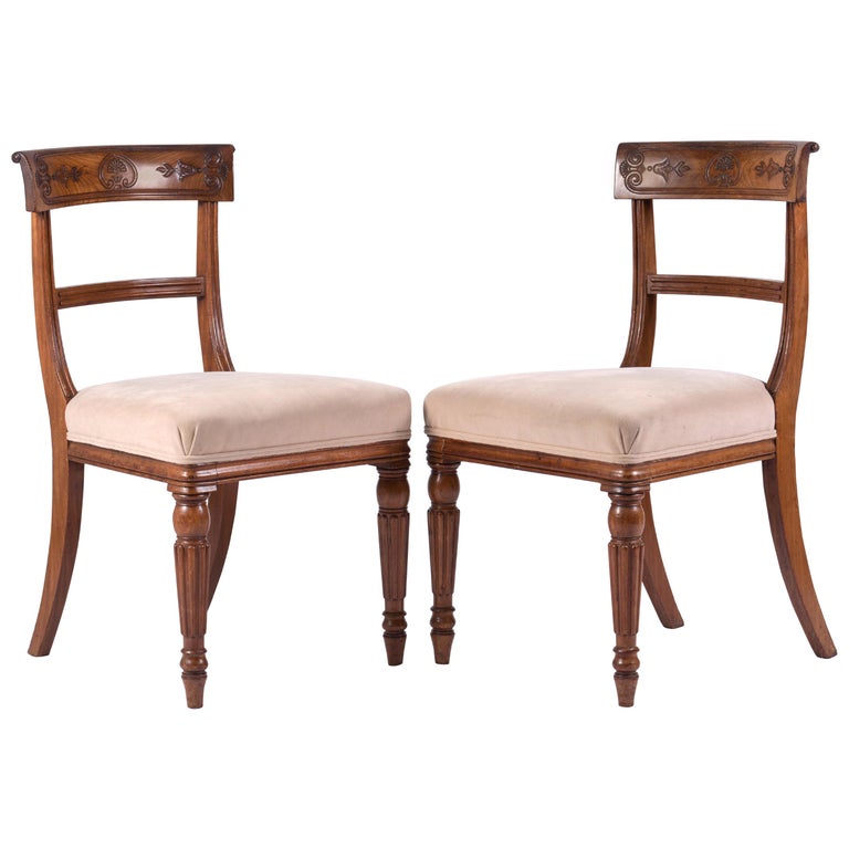 Set of 6 George IV Mahogany Dining Chairs in the Manner of Gillows at ...
