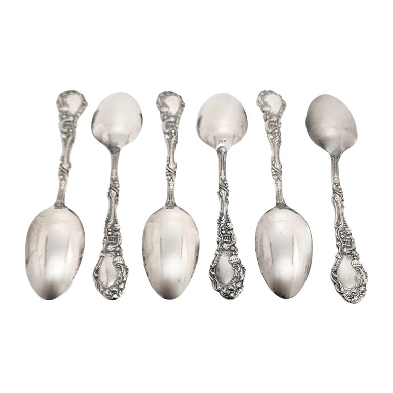 Set of 6 Gorham Versailles Sterling Silver Teaspoons For Sale at 1stDibs