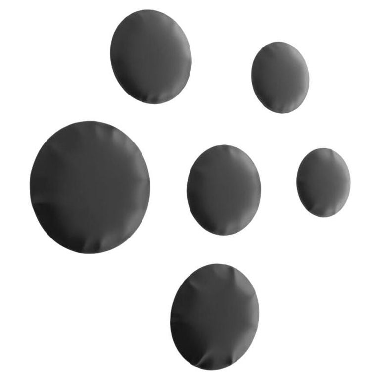 Set of 6 Graphite Pin Wall Decor by Zieta For Sale at 1stDibs