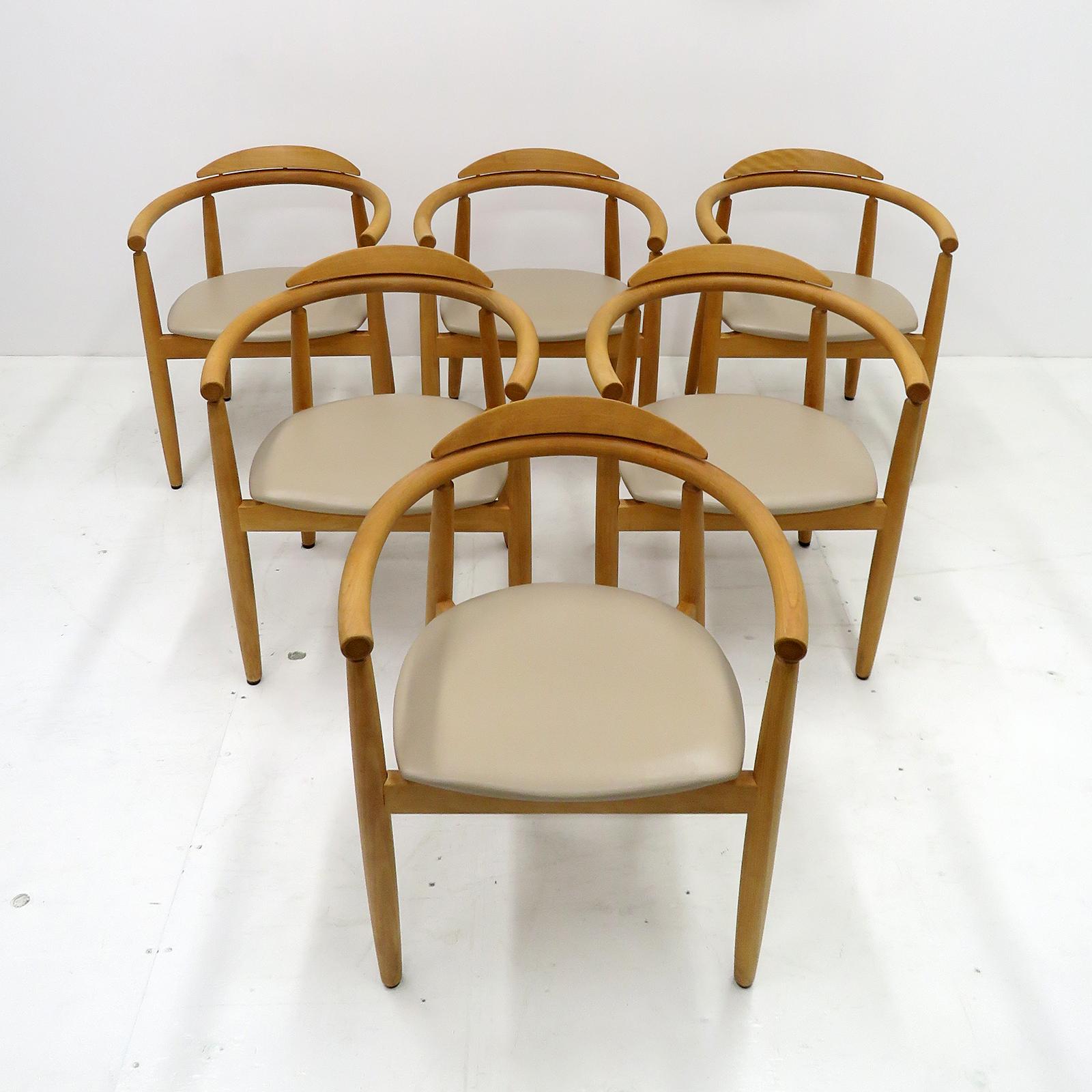 Set of 6 Hans Thyge Raunkjaer and Karen Kjaergaard Chairs For Sale at ...