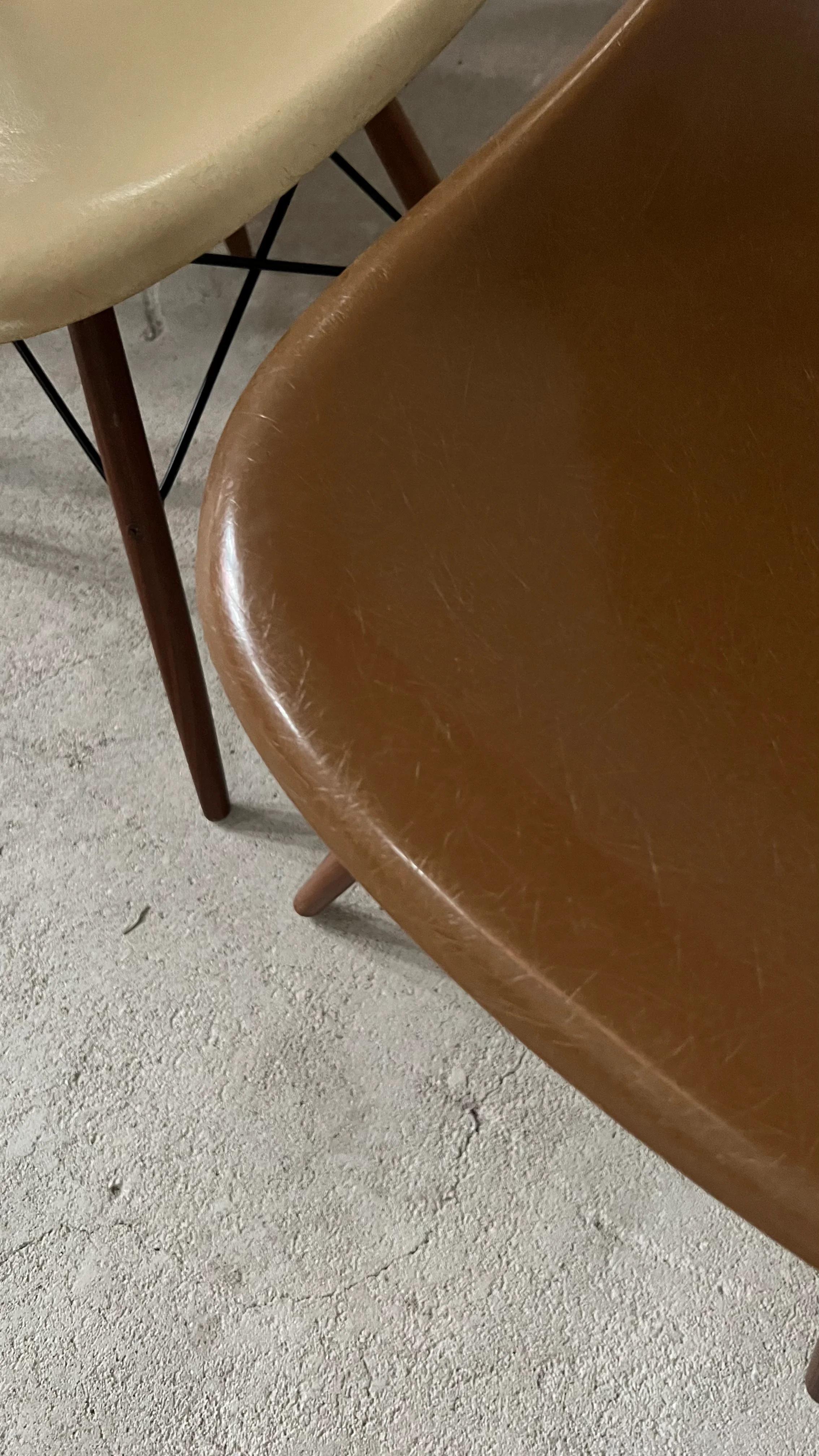 Set of 6 Herman Miller Eames DSW Chairs For Sale at 1stDibs