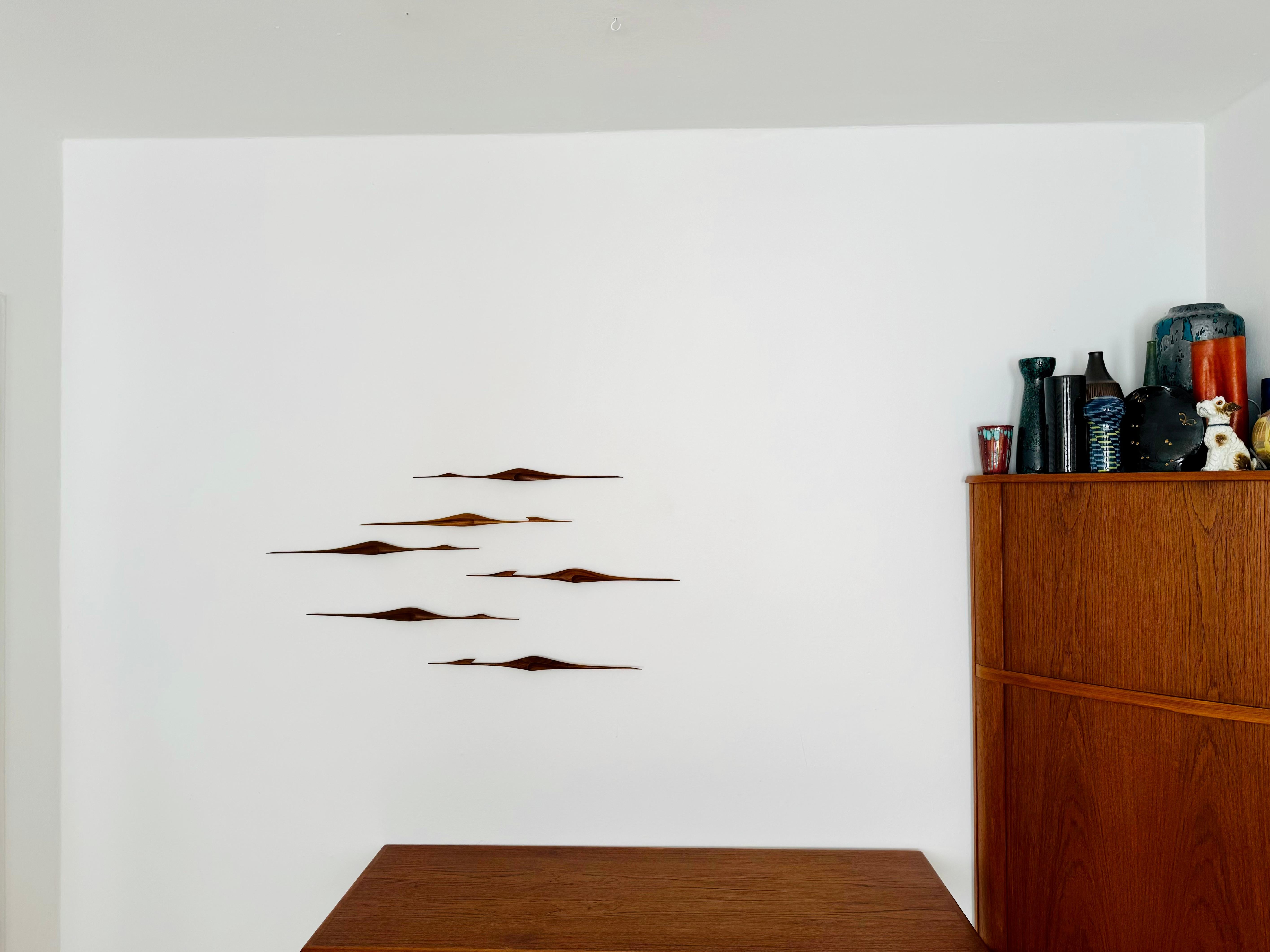 Set of 6 Large Danish Mid-Century Modern Teak Cranes For Sale at 1stDibs
