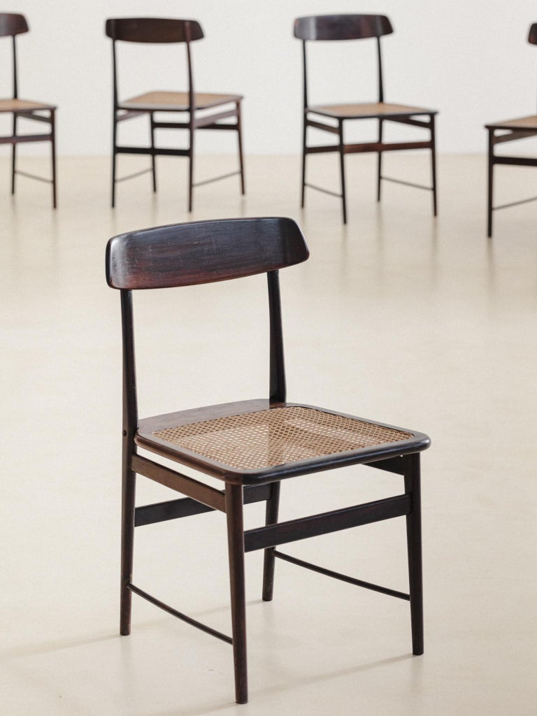 Set of 6 ‘Lucio' Chairs, Sergio Rodrigues, Rosewood, Brazilian ...