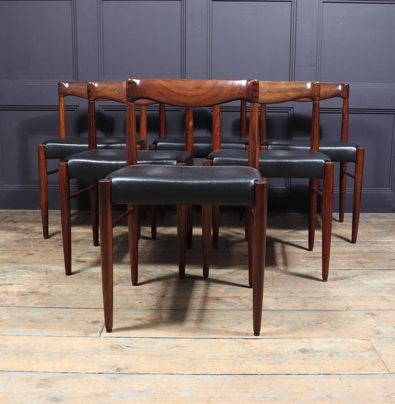 Set of 6 Mid Century Dining Chairs by Bramin For Sale at 1stDibs