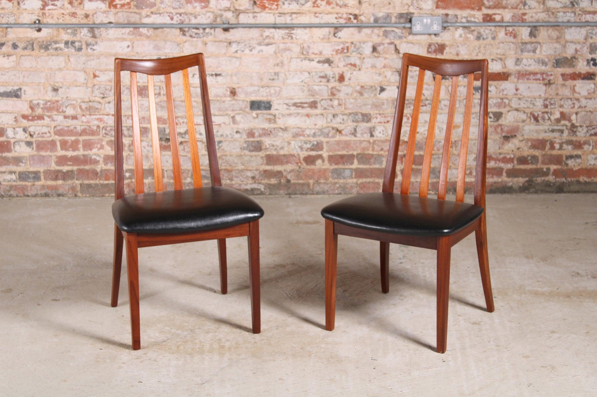 Set of 6 Mid-Century G-Plan Fresco Afromosia Dining Chairs at 1stDibs ...