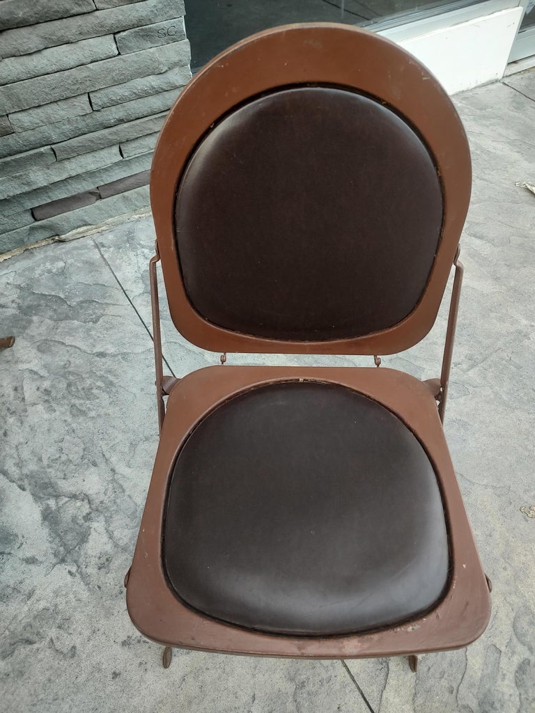 Set of 6 Mid-Century Modern Sculptural Folding Chairs For Sale at 1stDibs