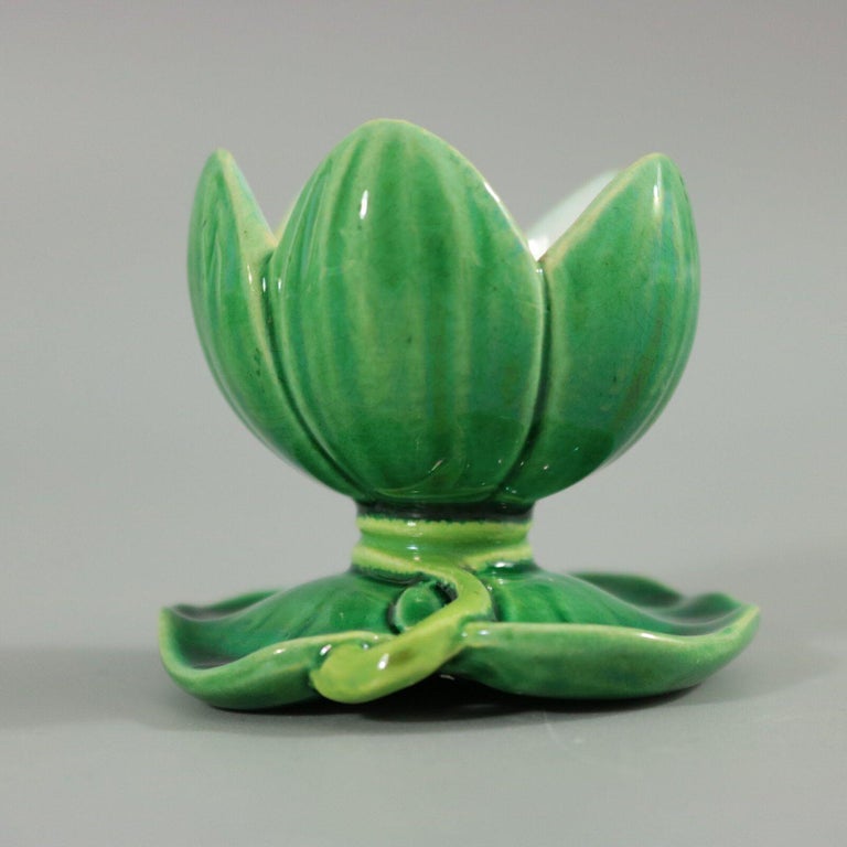 Set of 6 Minton Majolica Lily Egg Cups For Sale at 1stDibs