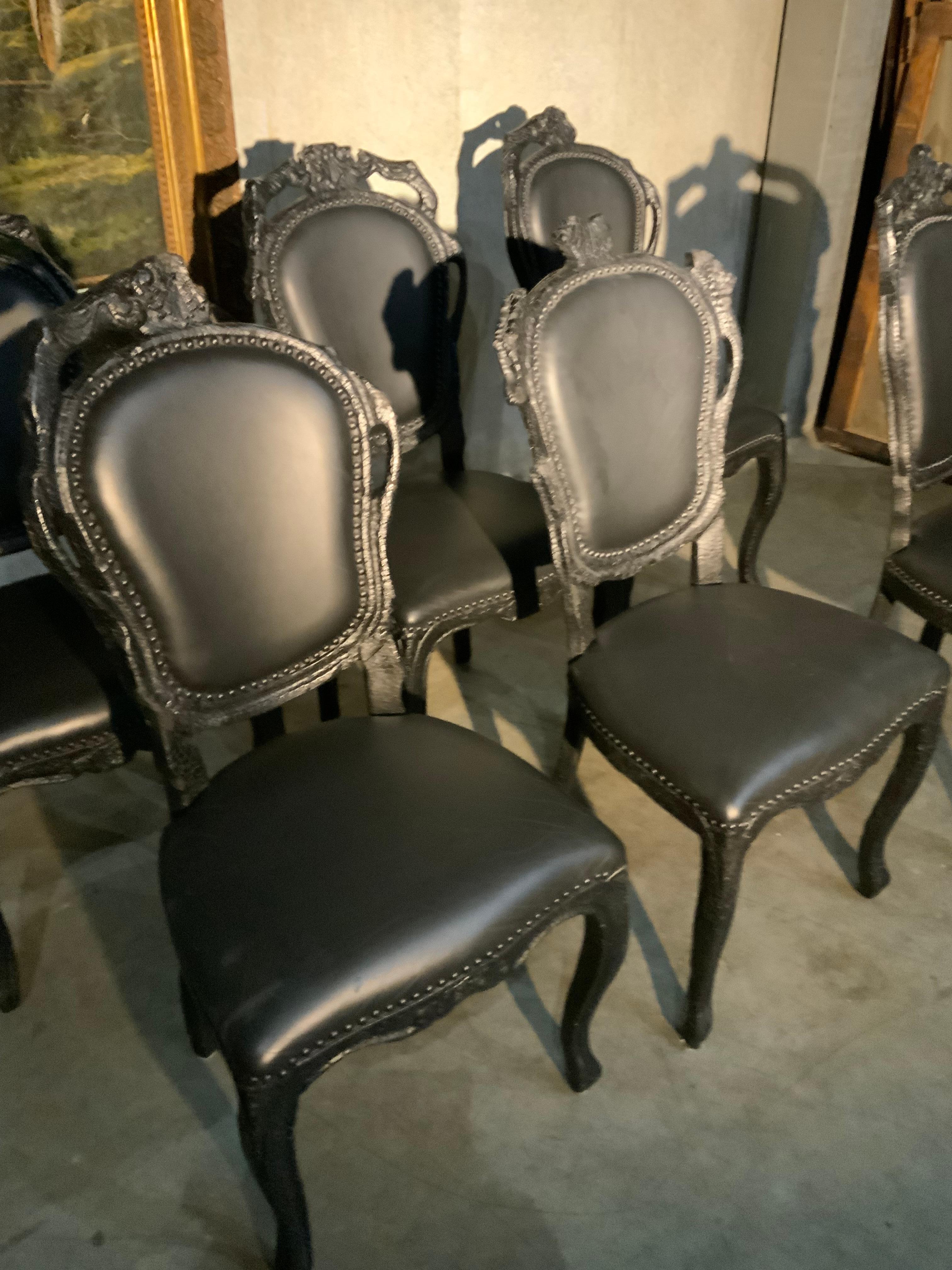 Set of 6 Moooi Smoke Dining Chairs at 1stDibs