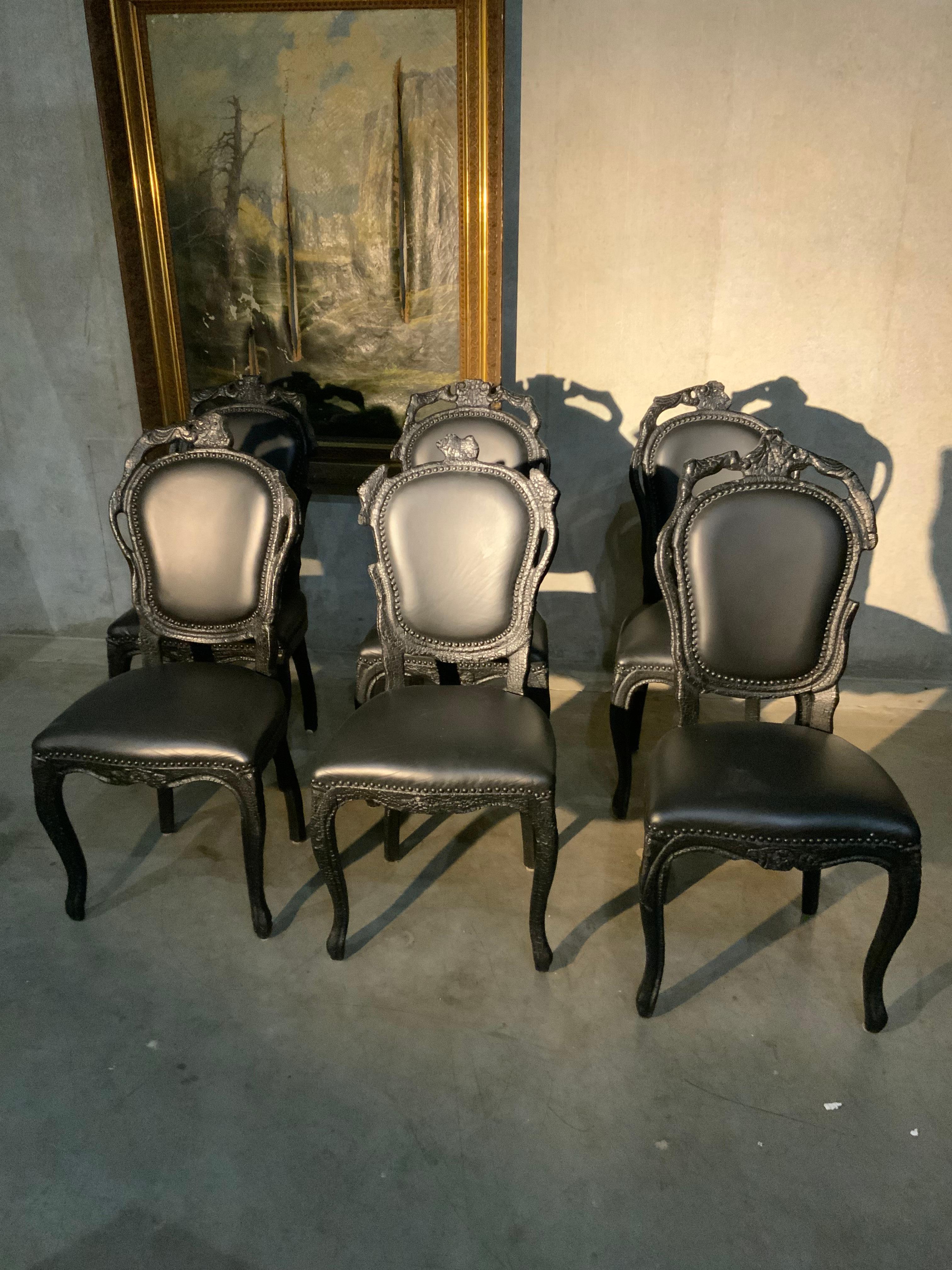 Set of 6 Moooi Smoke Dining Chairs at 1stDibs