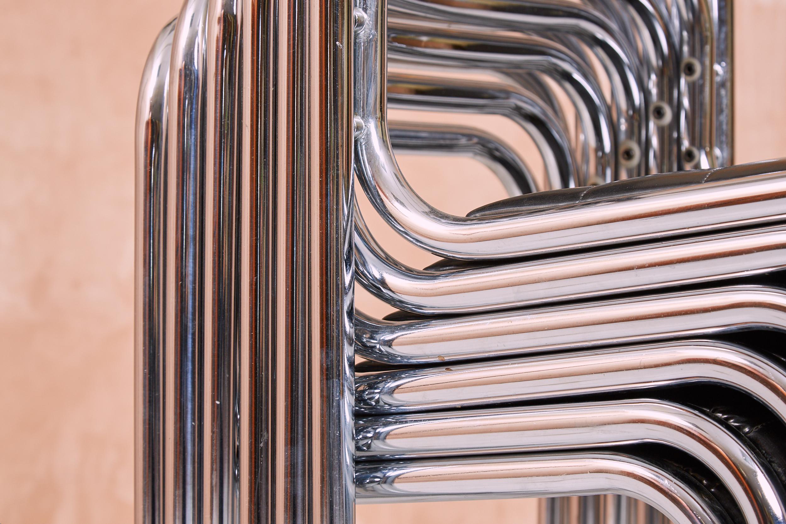 Set Of 6 Omk T5 Stacking Chairs, Designed By Rodney Kinsman, 1969 at ...