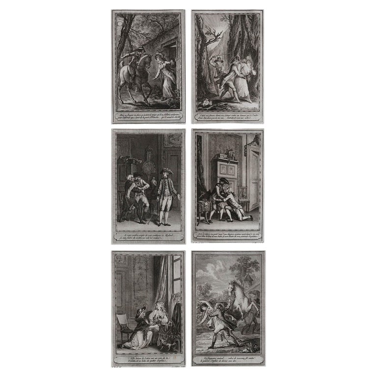 Set of 6 Original Antique Prints After Antoine Borel "Tom Jones", circa ...