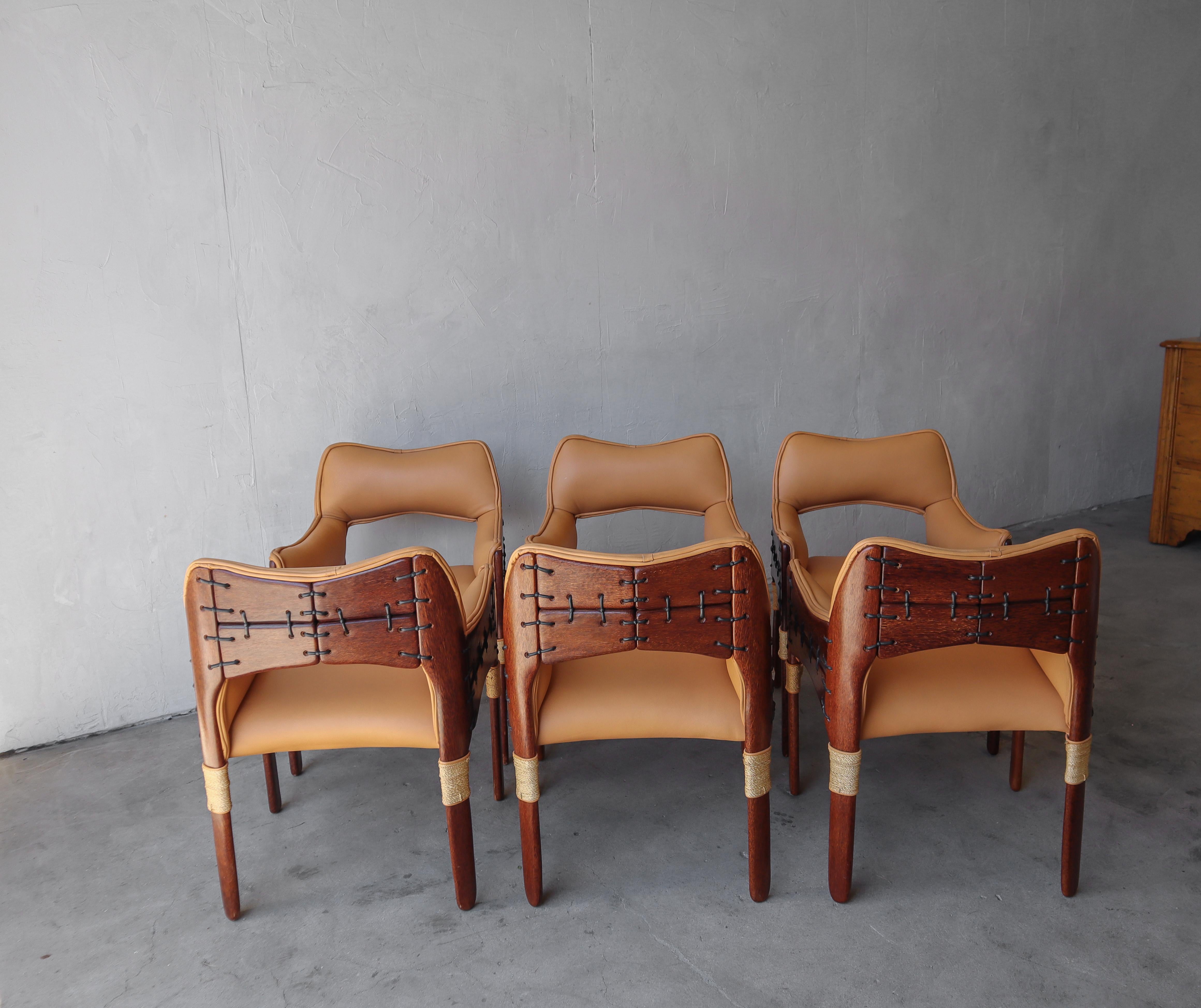 Set of 6 Pacific Green Tuvalu Dining Chairs For Sale at 1stDibs ...