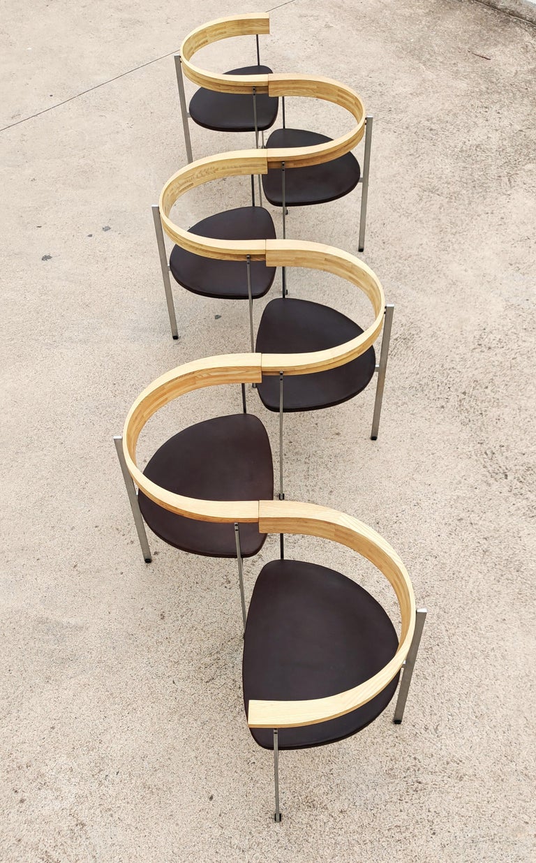 Set of 6 Poul Kjærholm Pk11 for E. Kold Christensen, 1957 For Sale at 1stDibs